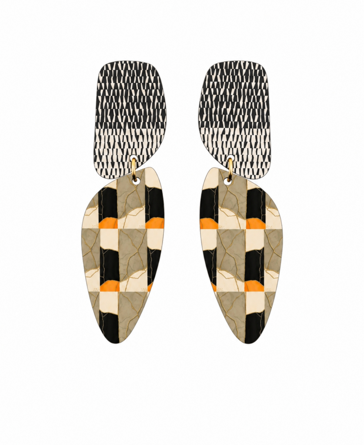 Click here for Swanky Designs Sutton Dangle Statement Earrings -... prices