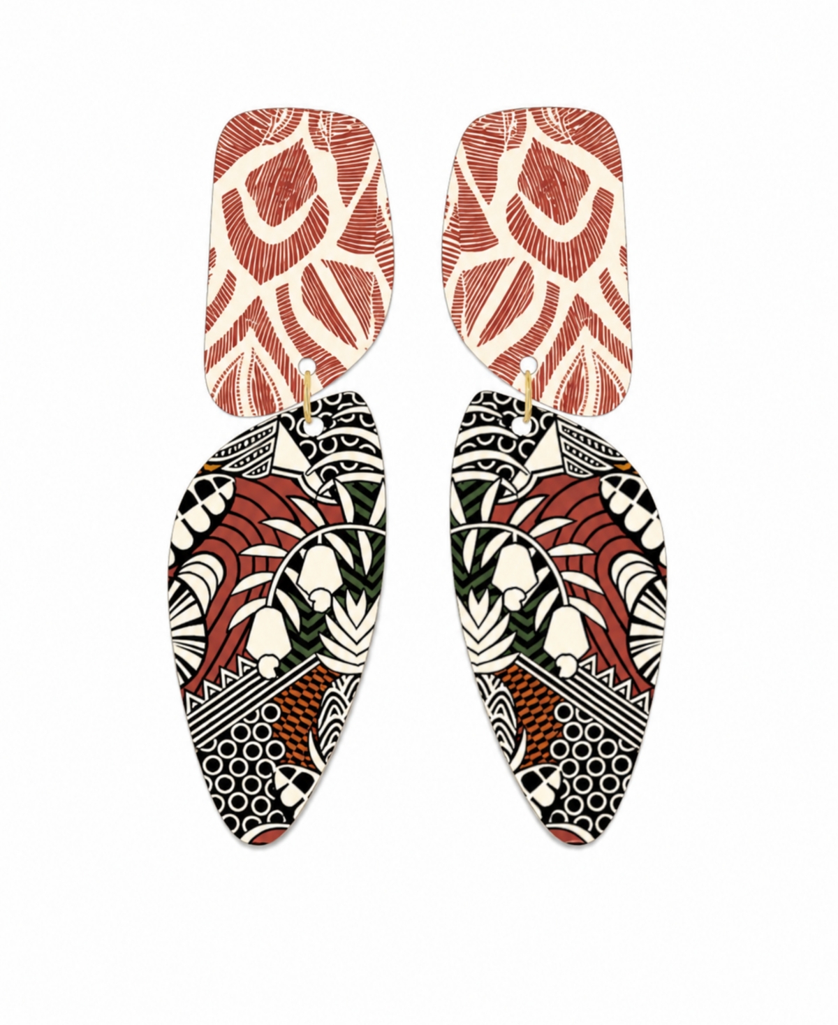 Click here for Swanky Designs Sutton Dangle Statement Earrings -... prices