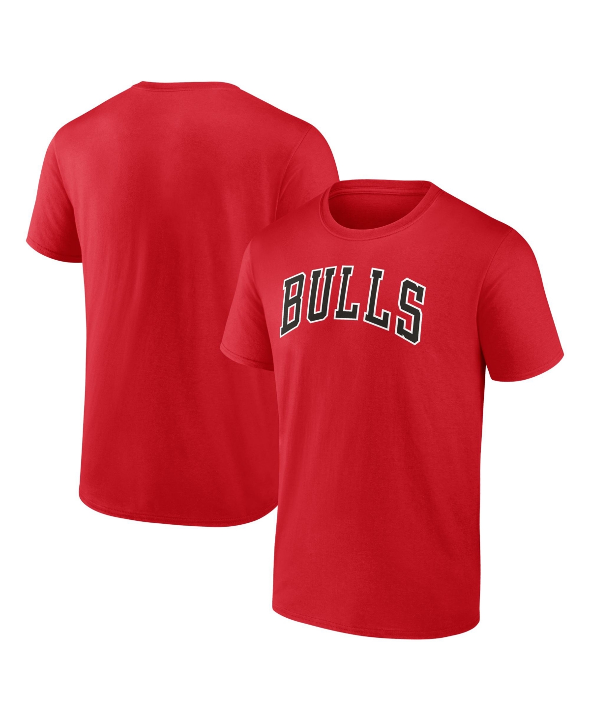 Click here for Logo Athletic Mens Red Chicago Bulls Wordmark T-Sh... prices