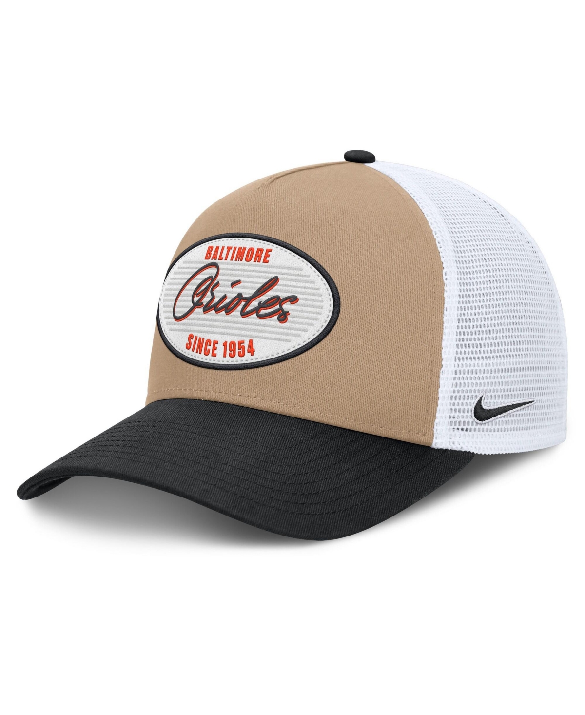 Click here for Nike Mens Khaki/Black Baltimore Orioles Rise A-Fra... prices