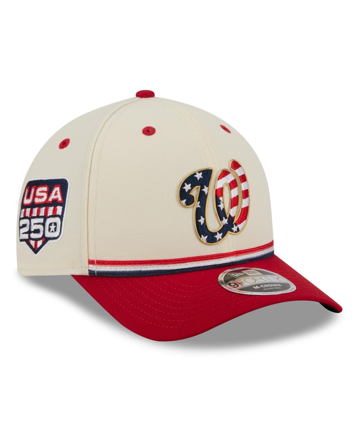 Click here for New Era Big Boys and Girls Cream/Red Washington Na... prices