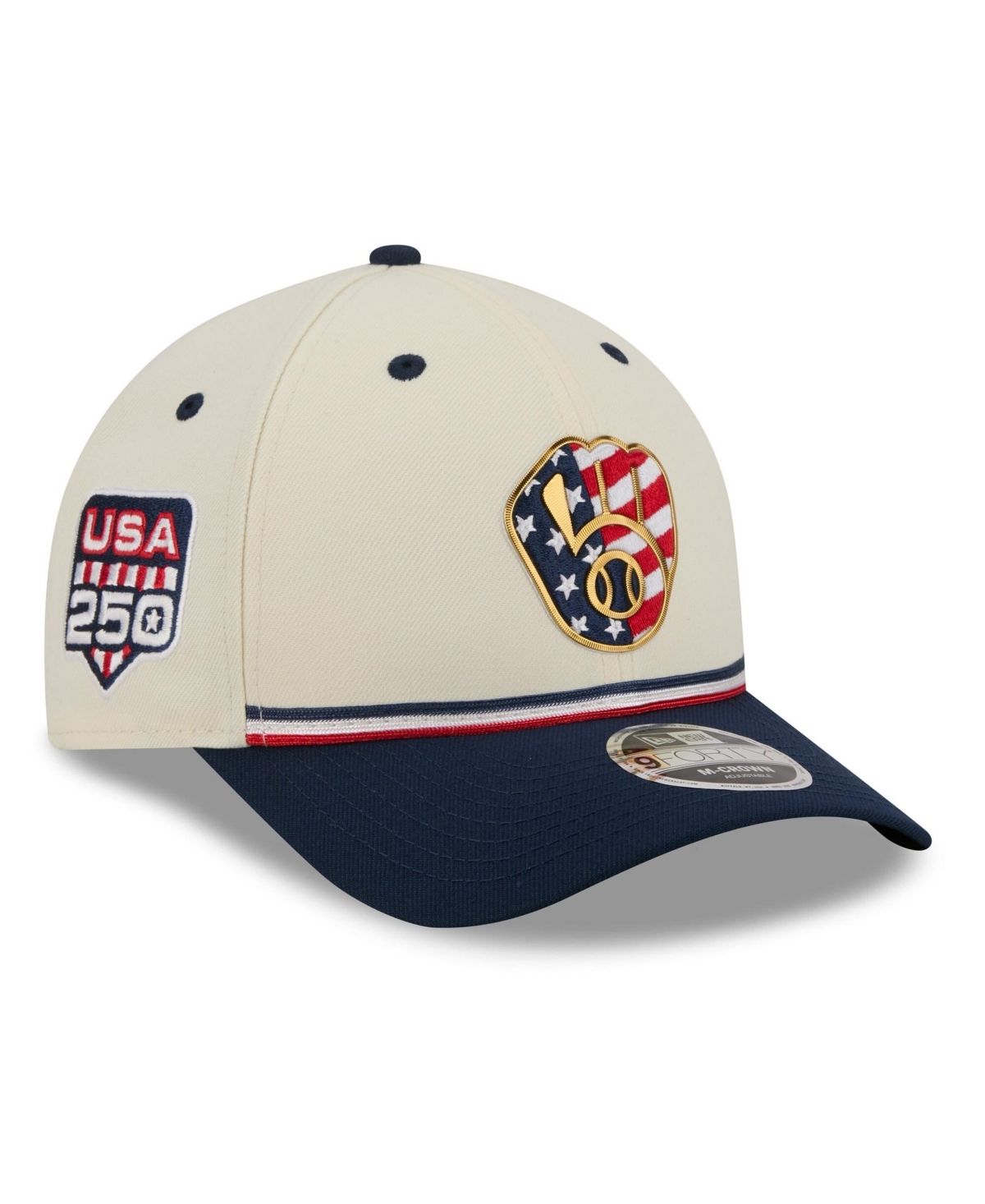 Click here for New Era Big Boys and Girls Cream/Navy Milwaukee Br... prices