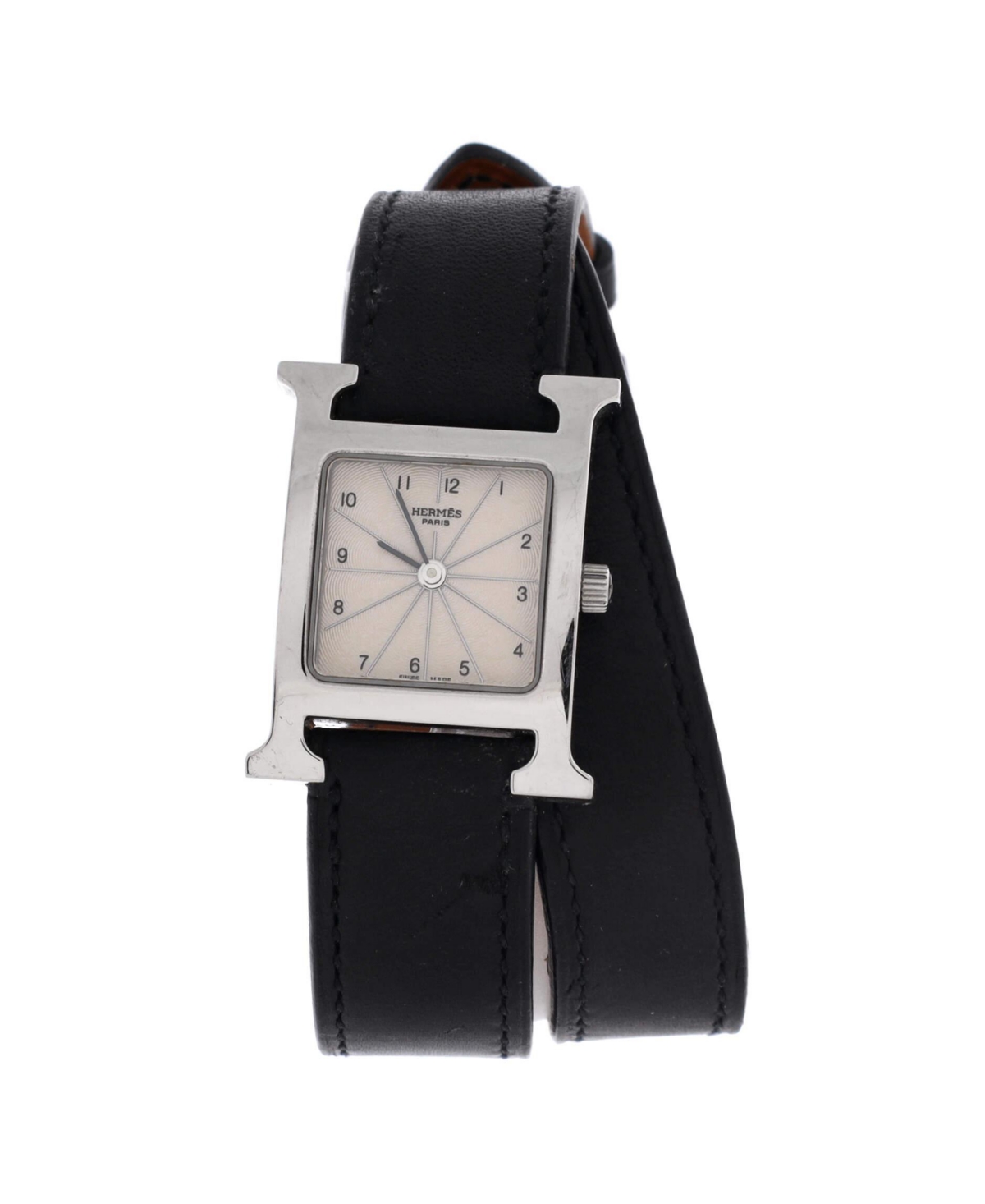 Click here for Pre-Owned Hermes Heure H Double Tour Quartz Watch... prices