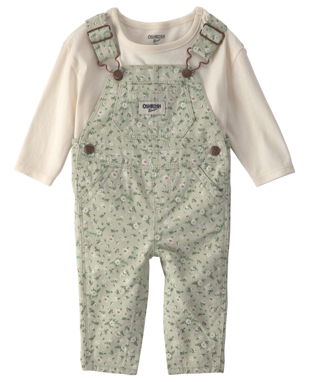 Click here for Osh Kosh Baby Girls Sleeveless Floral Jumper and T... prices