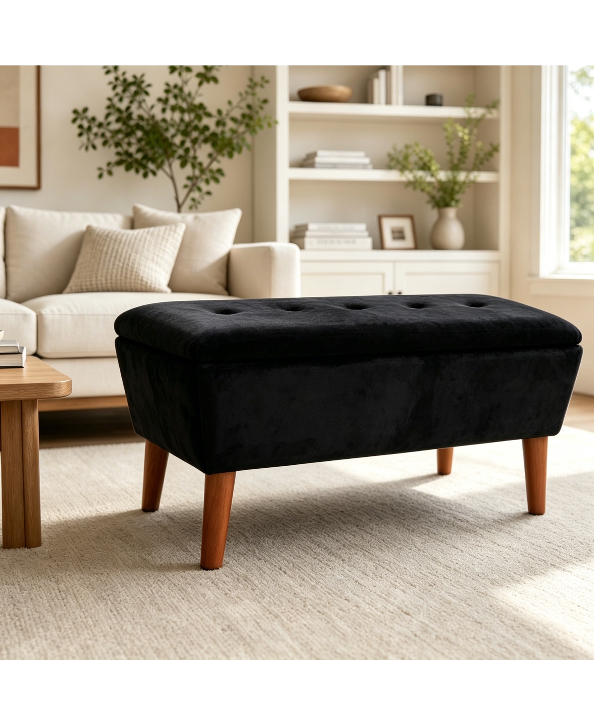 Click here for Streamdale Furniture 42 Rectangular Linen Ottoman... prices