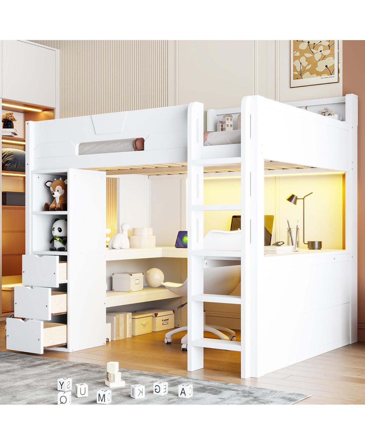 Click here for Streamdale Furniture Full Size Wooden Gaming Loft... prices