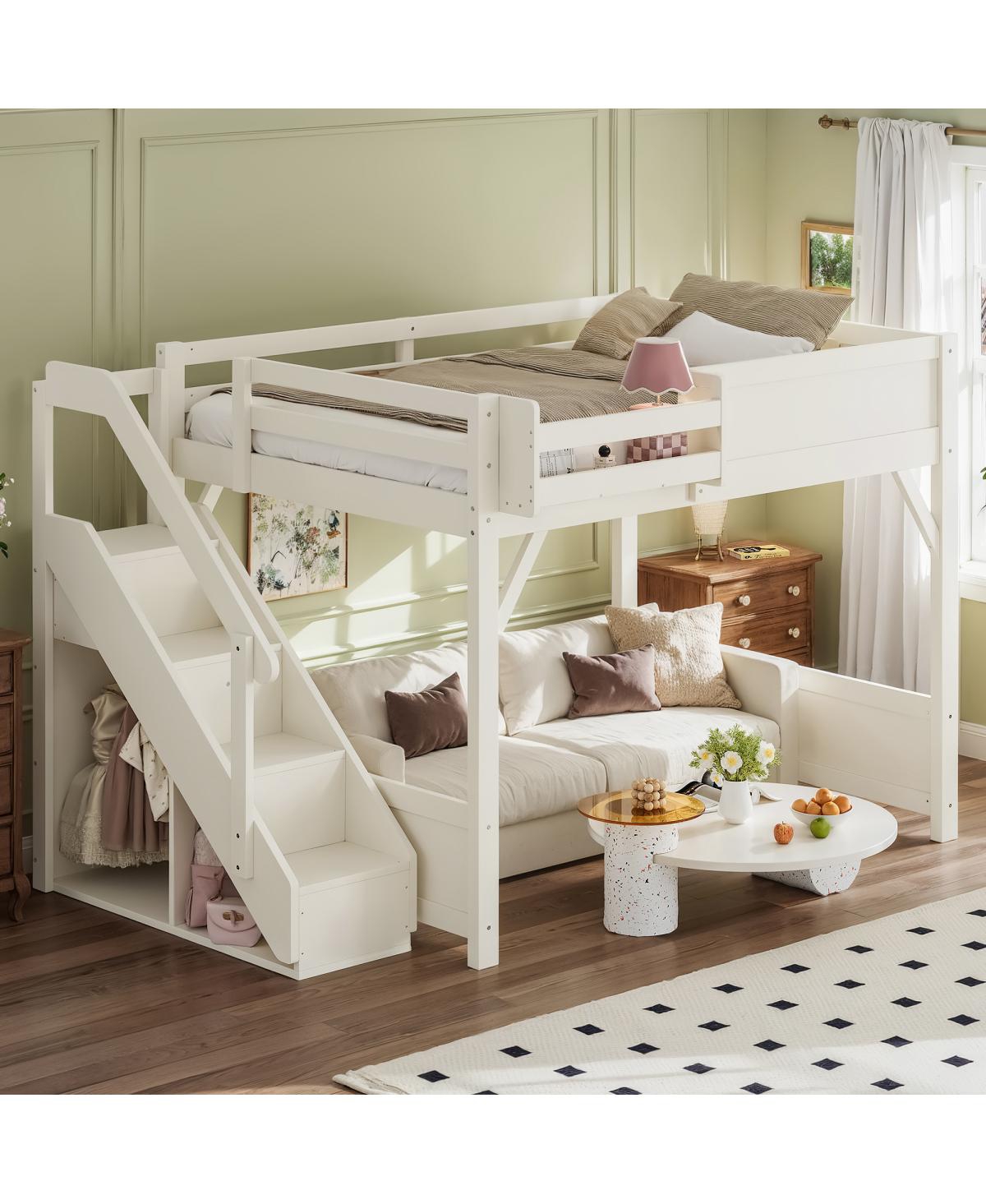 Click here for Streamdale Furniture Full Size Solid Wood Loft Bed... prices