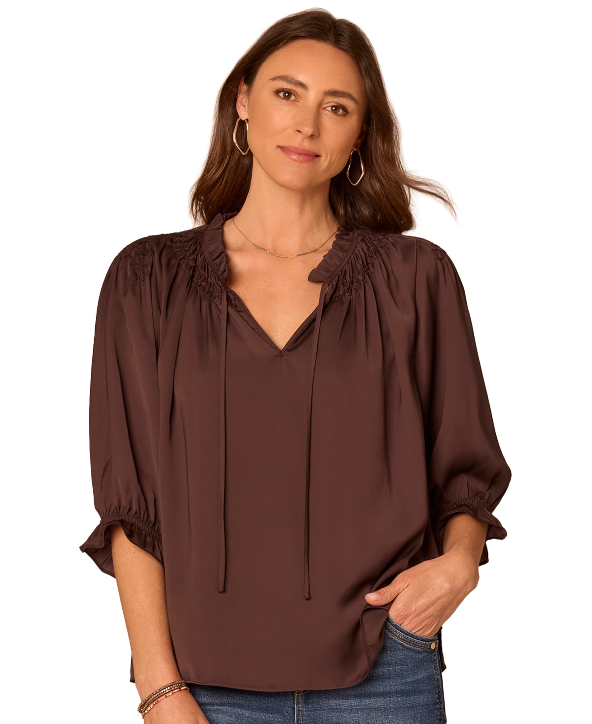 Click here for Democracy Petite Printed Honeycomb Embroidered Spl... prices