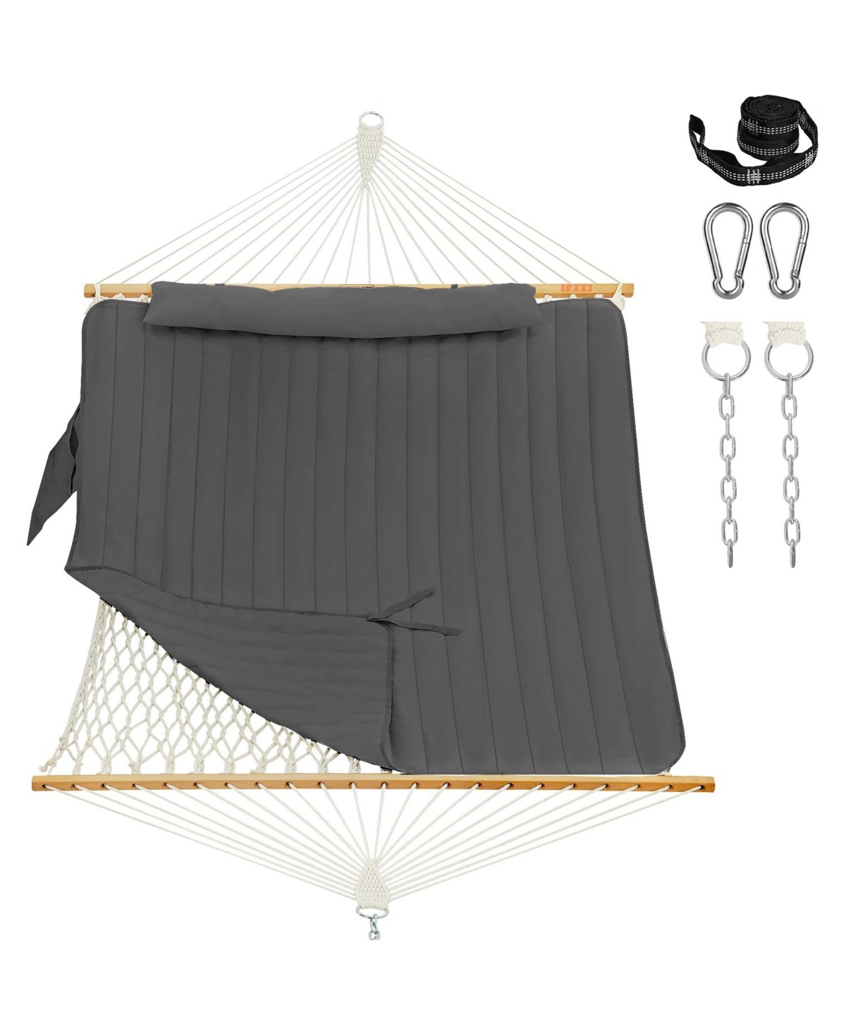 Click here for Piscifun Two Person Rope Hammock With Detachable P... prices