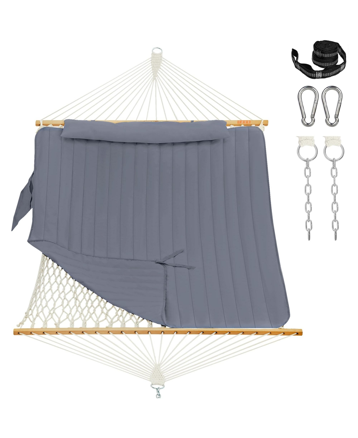 Click here for Piscifun Two Person Rope Hammock With Detachable P... prices