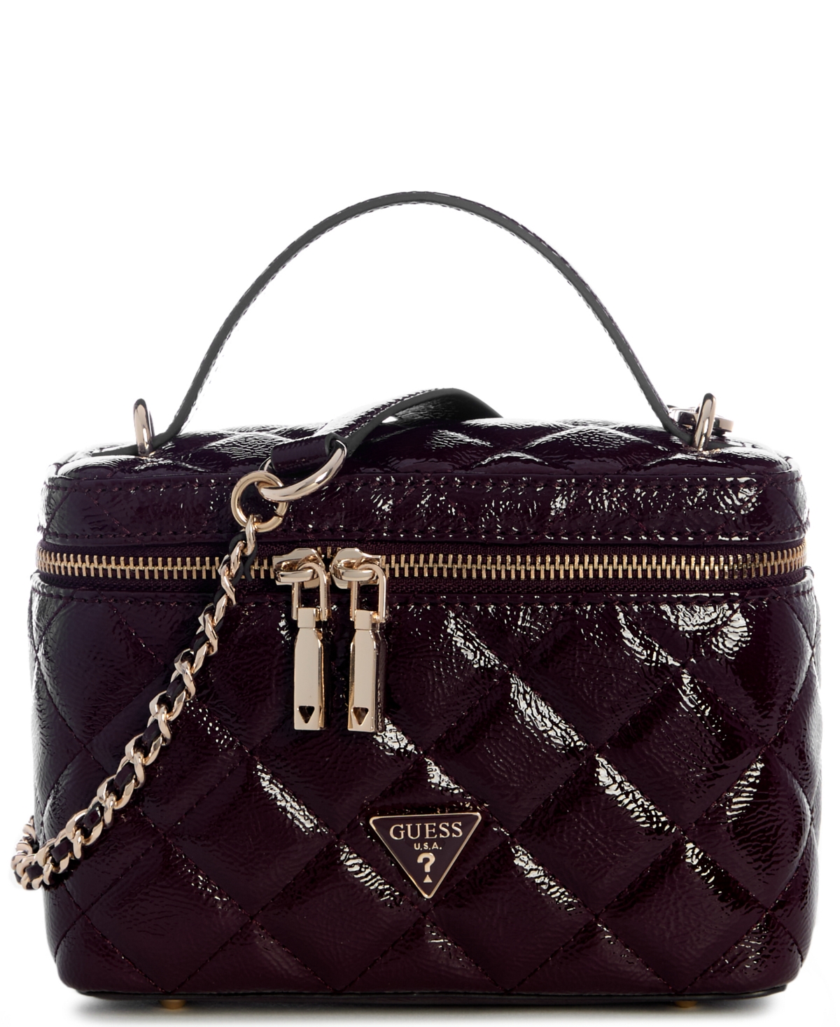 Click here for Guess Juliet Canister Mini Crossbody Handbag - Bur... prices