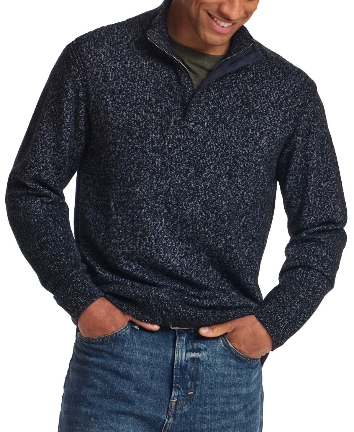 Click here for Weatherproof Vintage Mens Mixy Mock Neck Sweater -... prices