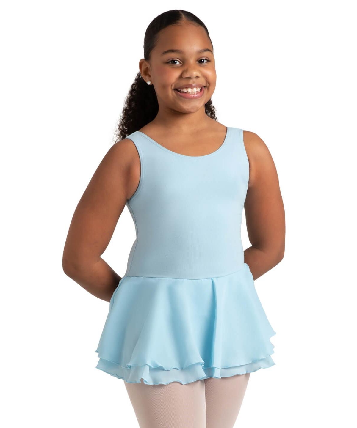 Click here for Capezio Girls Double Layer Skirt Tank Dress - Ligh... prices
