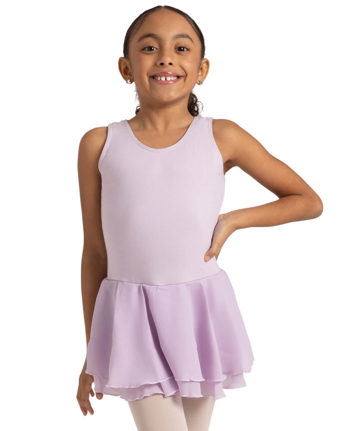 Click here for Capezio Girls Double Layer Skirt Tank Dress - Lave... prices