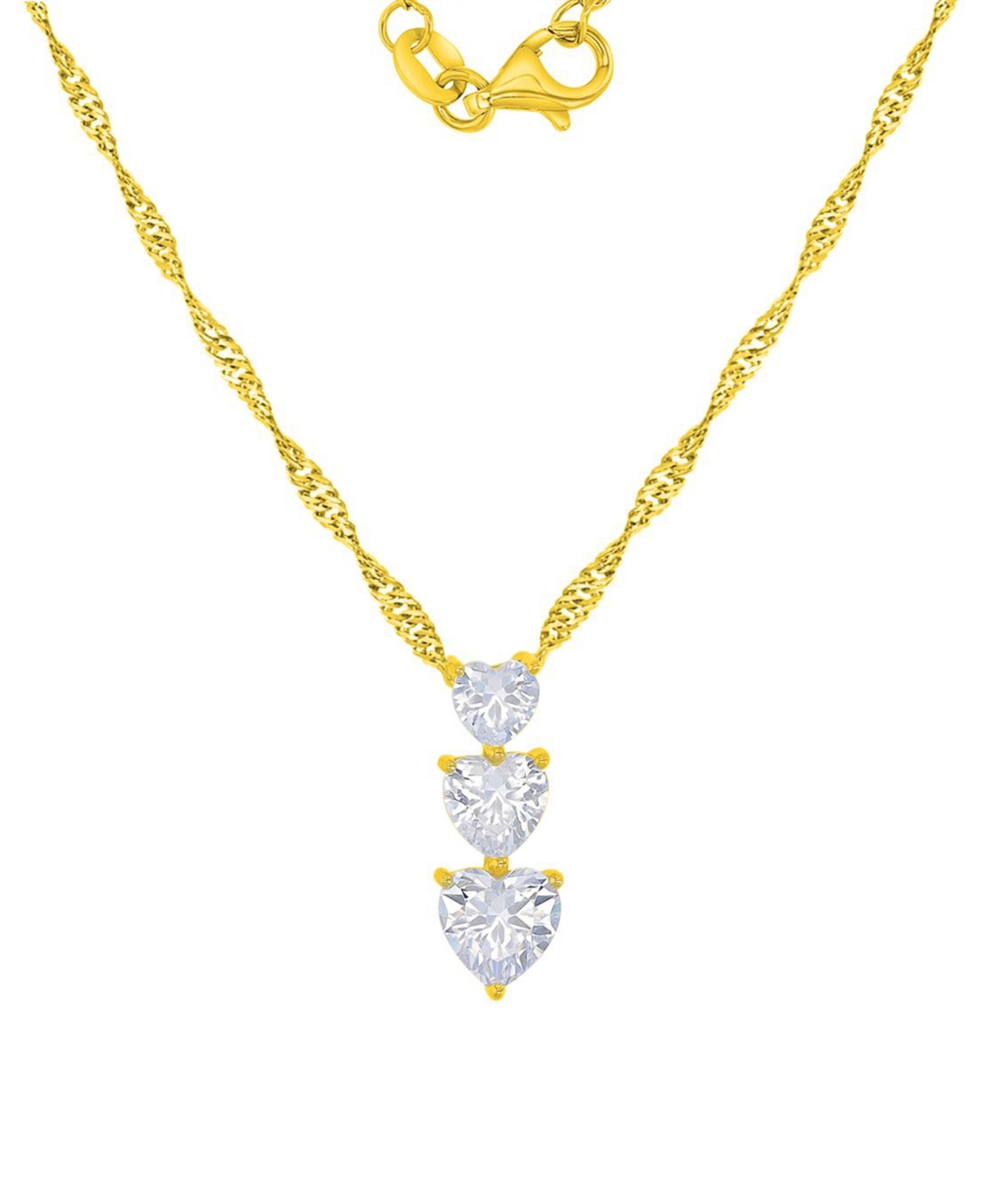 Click here for Macys 14k Gold Over Sterling Silver Cubic Zirconia... prices