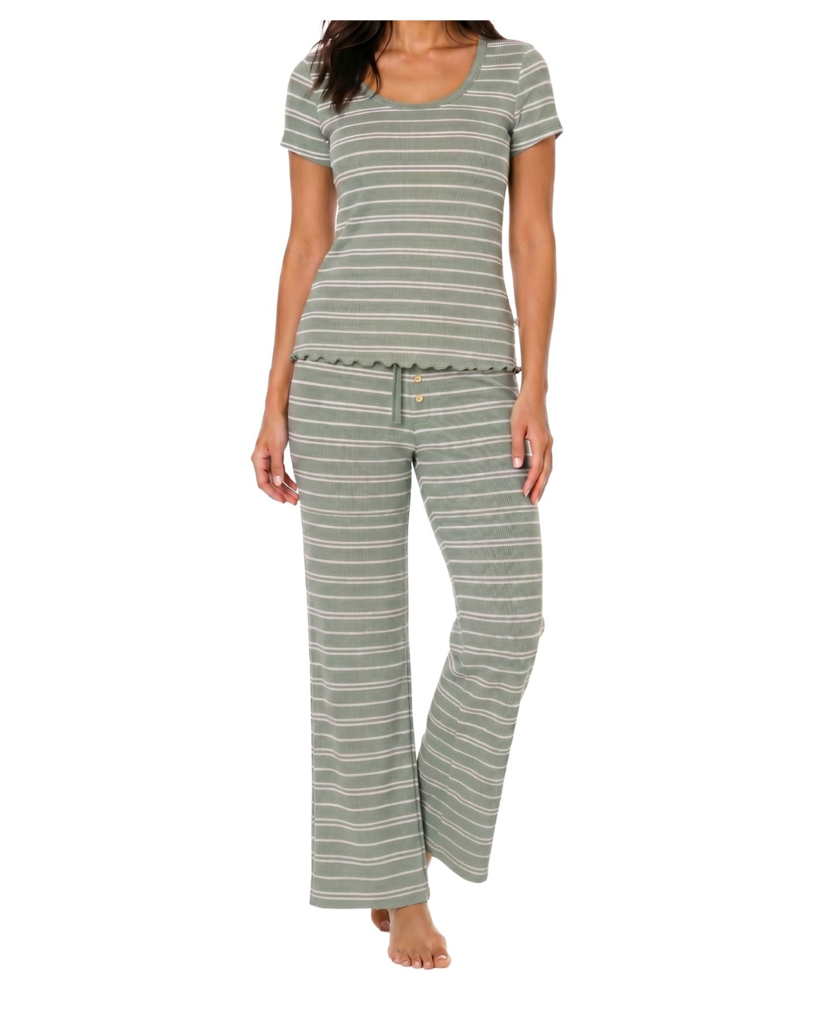 Click here for Sincerely Jules Womens Ribbed Scoop Neck & Pants... prices