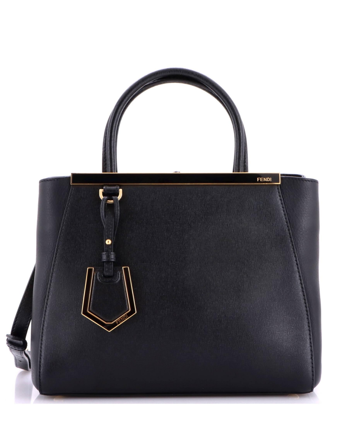 Click here for Pre-Owned Fendi Petite 2Jours Bag Leather - Black prices