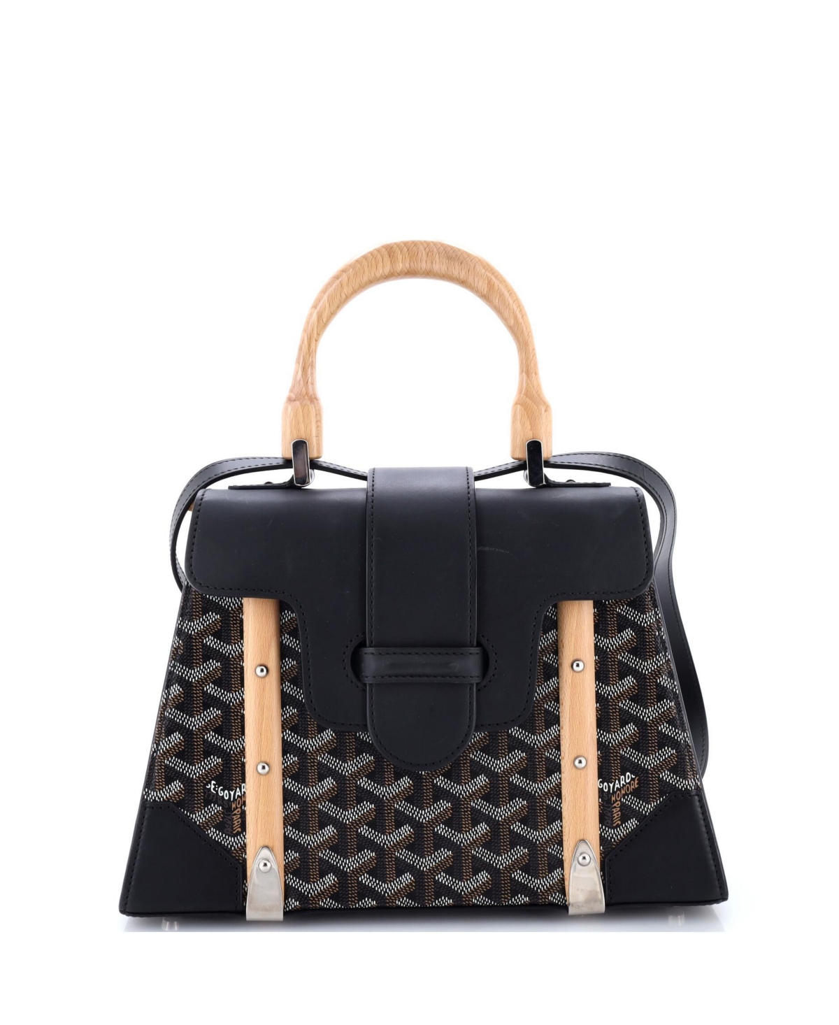 Click here for Pre-Owned Goyard Pm Saigon Top Handle Bag Coated C... prices