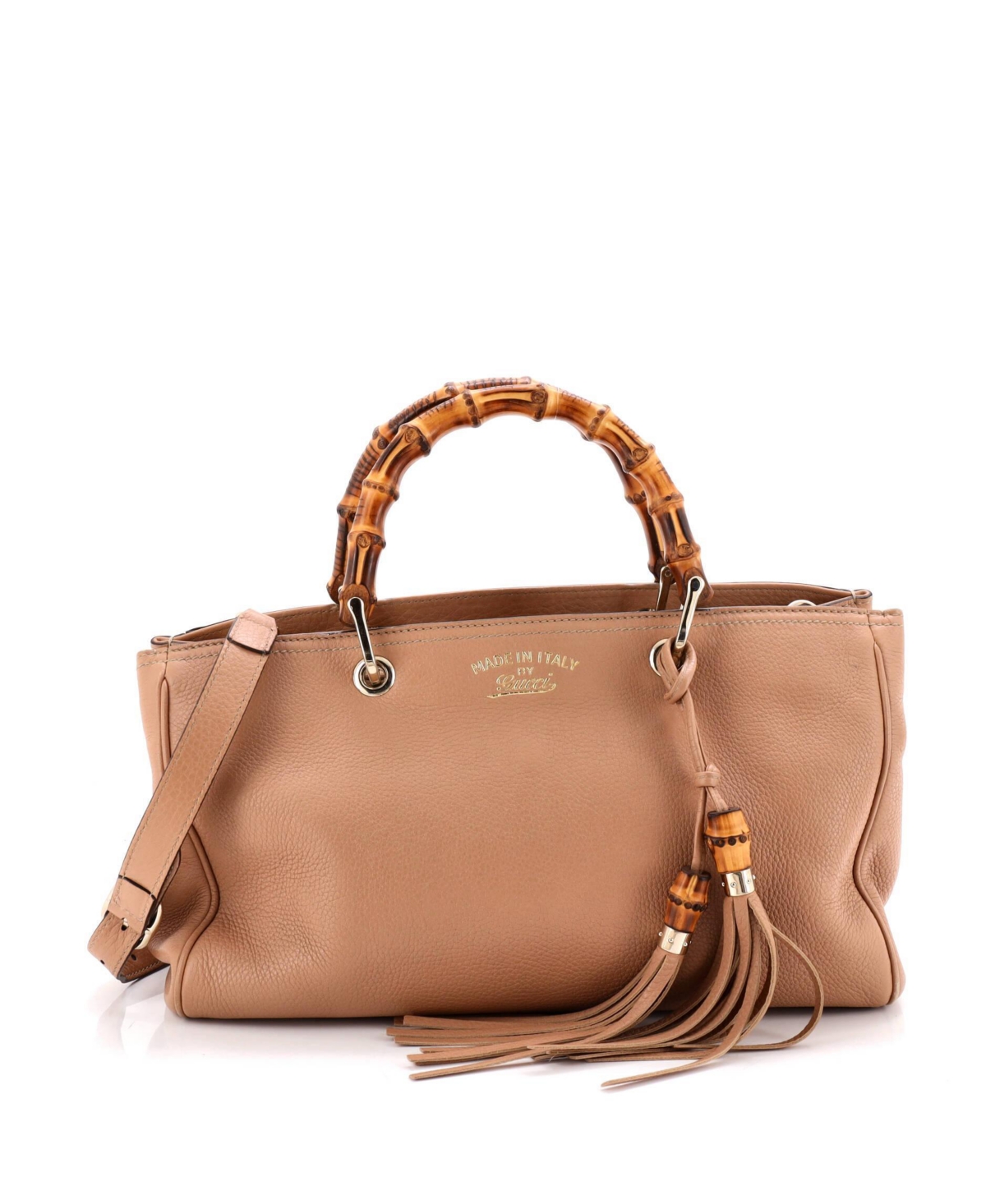 Click here for Pre-Owned Gucci Medium Bamboo Shopper Tote Leather... prices