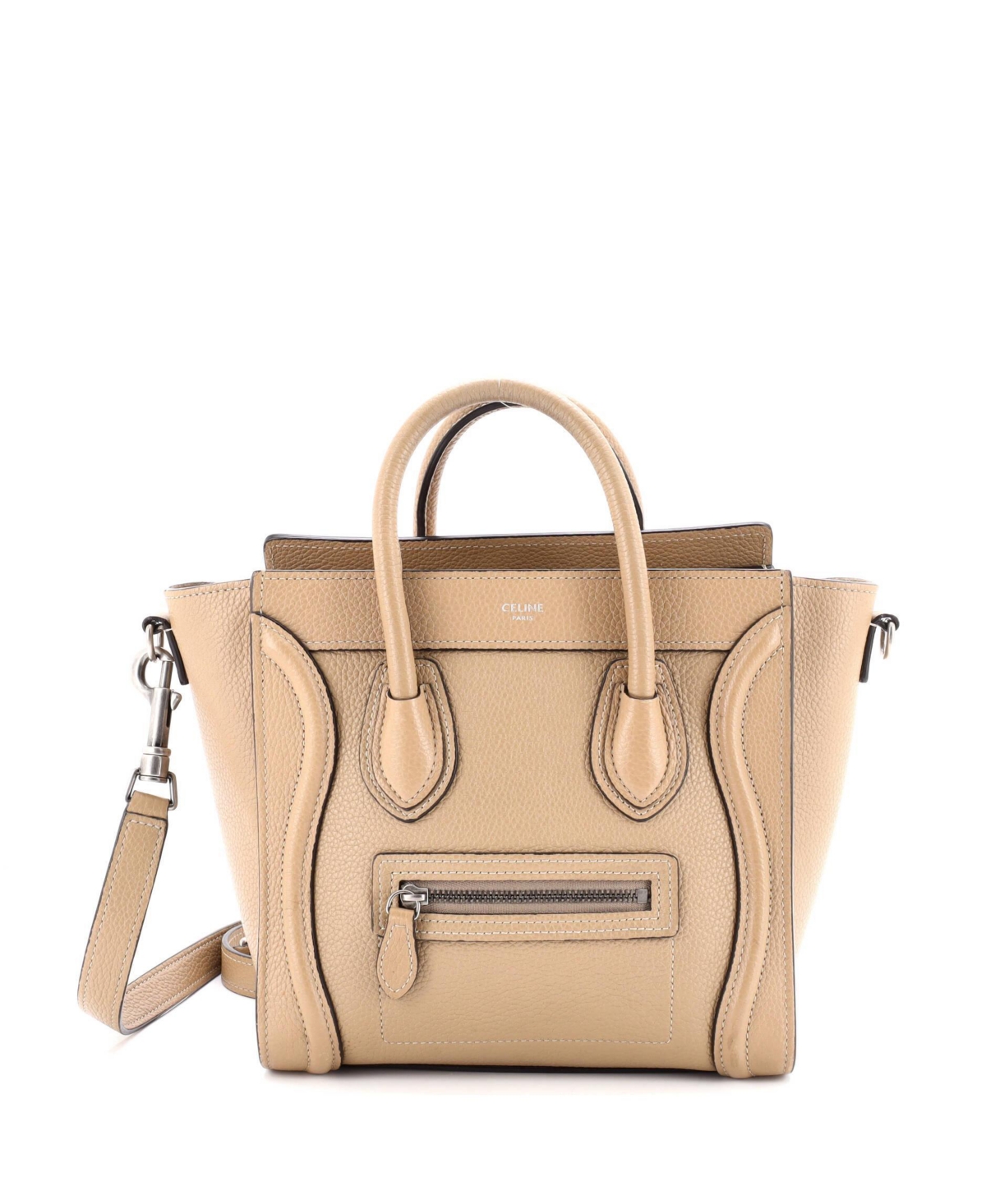 Click here for Pre-Owned Celine Nano Luggage Bag Grainy Leather -... prices