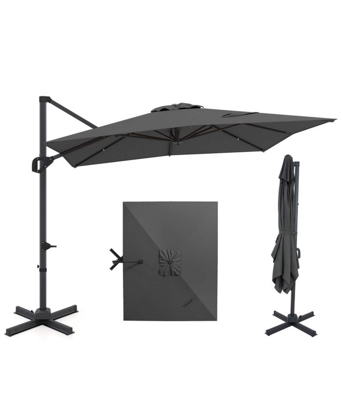 Click here for Gouun Cantilever Patio Umbrella with 360 Rotation... prices