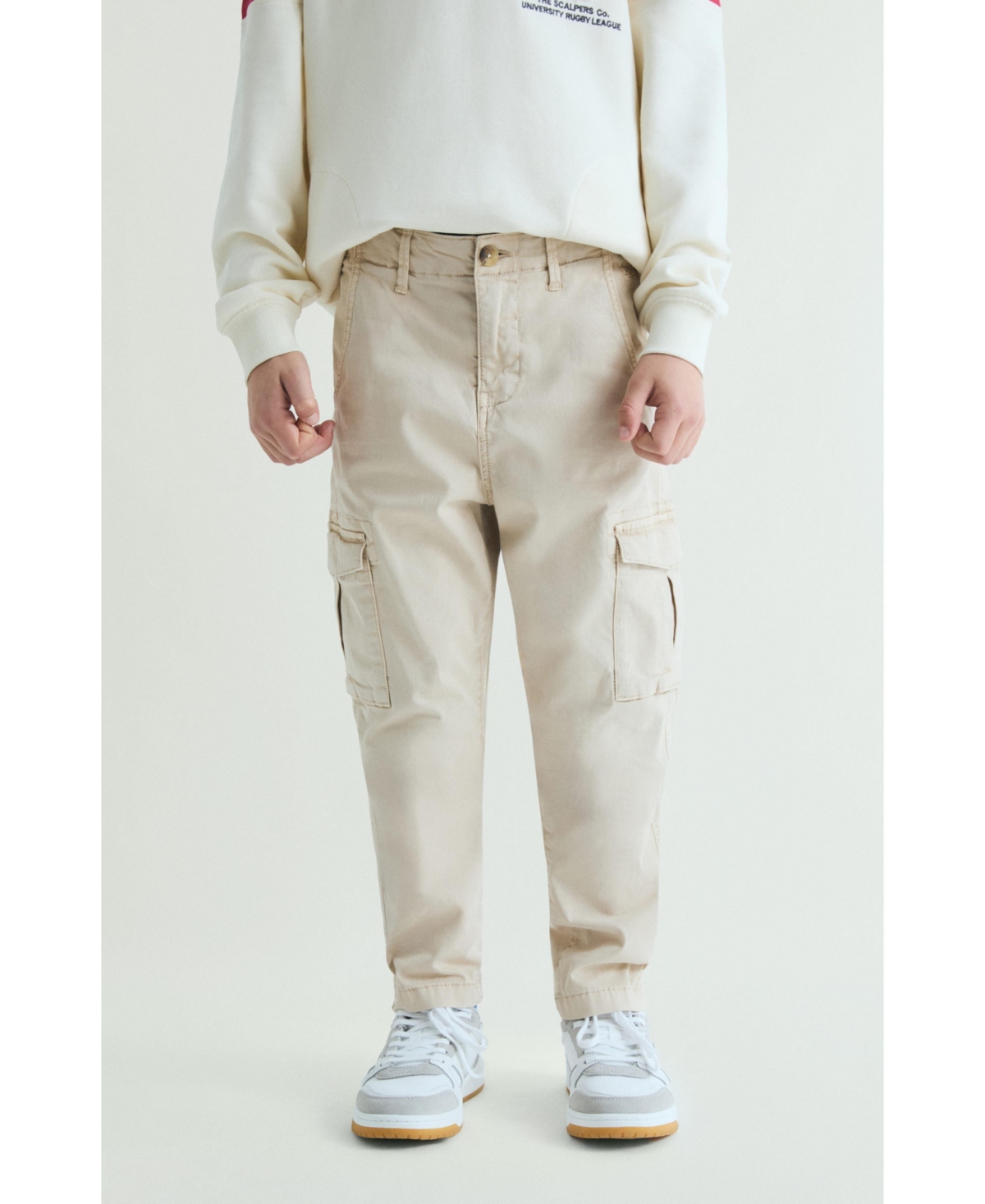 Click here for Scalpers Big Boys 8- 14 Slim Fit Cargo Pants - Bei... prices