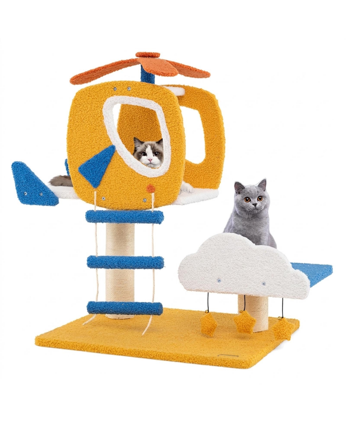 Click here for Sugift Indoor Small Aviation-Themed Cat Tree Cat T... prices