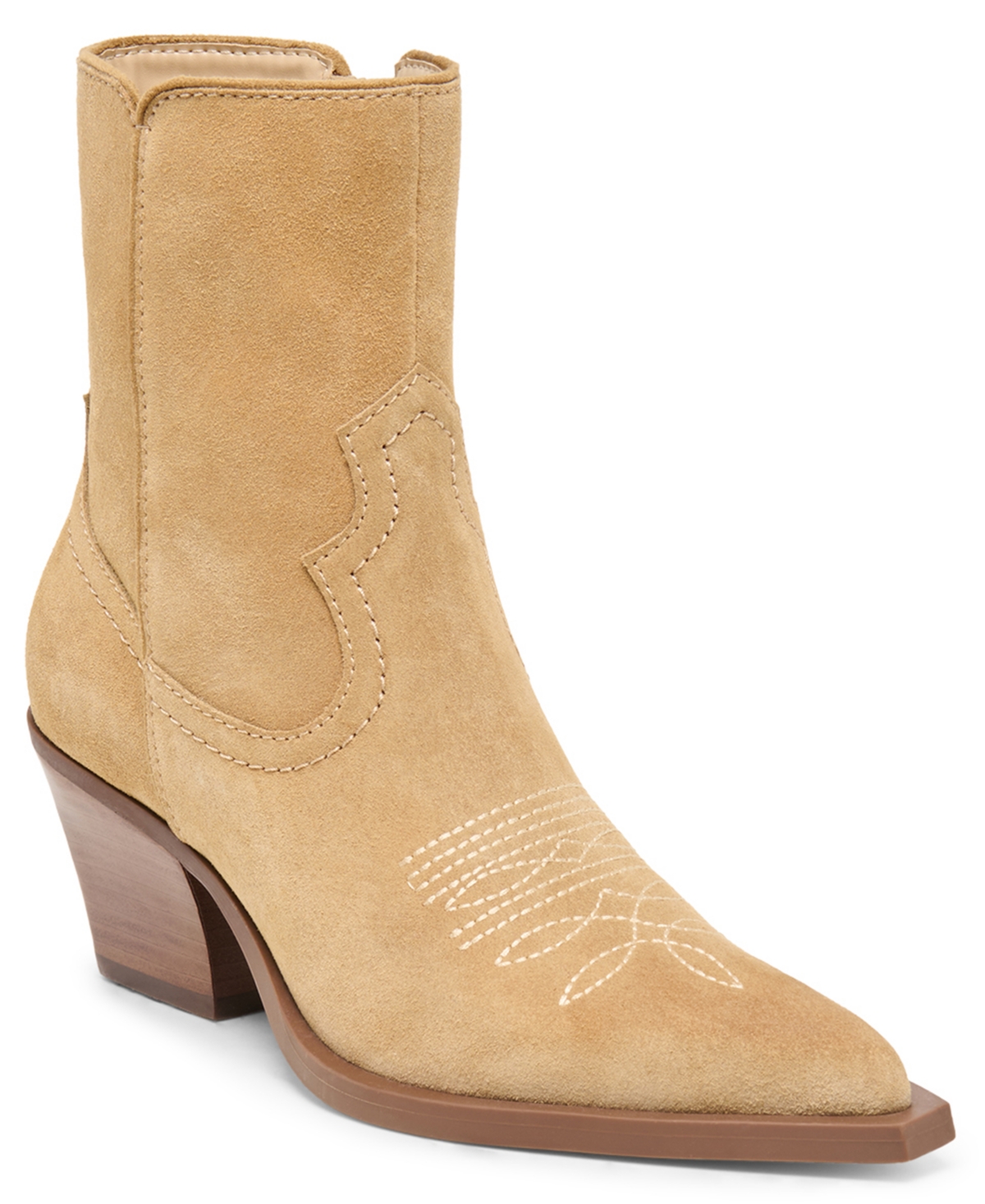 Click here for Dolce Vita Womens Ronny Pull-On Stitch Heeled Boot... prices