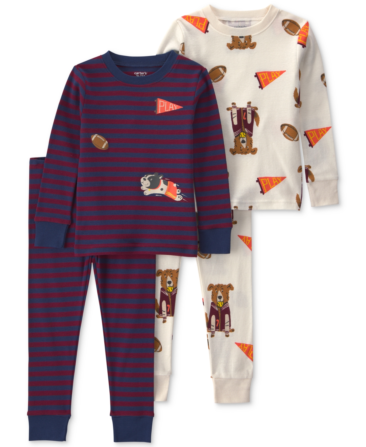 Click here for Carters Baby Boys Dog Striped Cotton Snug-Fit Paja... prices