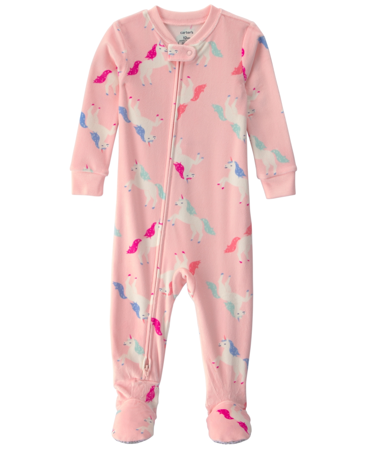 Click here for Carters Baby Girls Unicorn 2-Way Zip Dream Plush S... prices