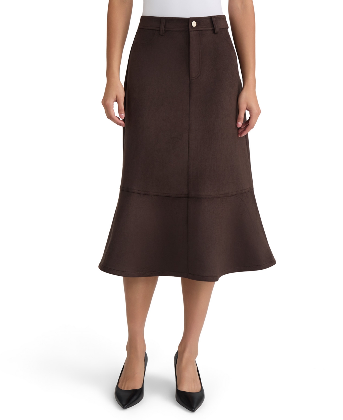 Click here for Jones New York Womens High-Waisted Flare-Seamed Sc... prices
