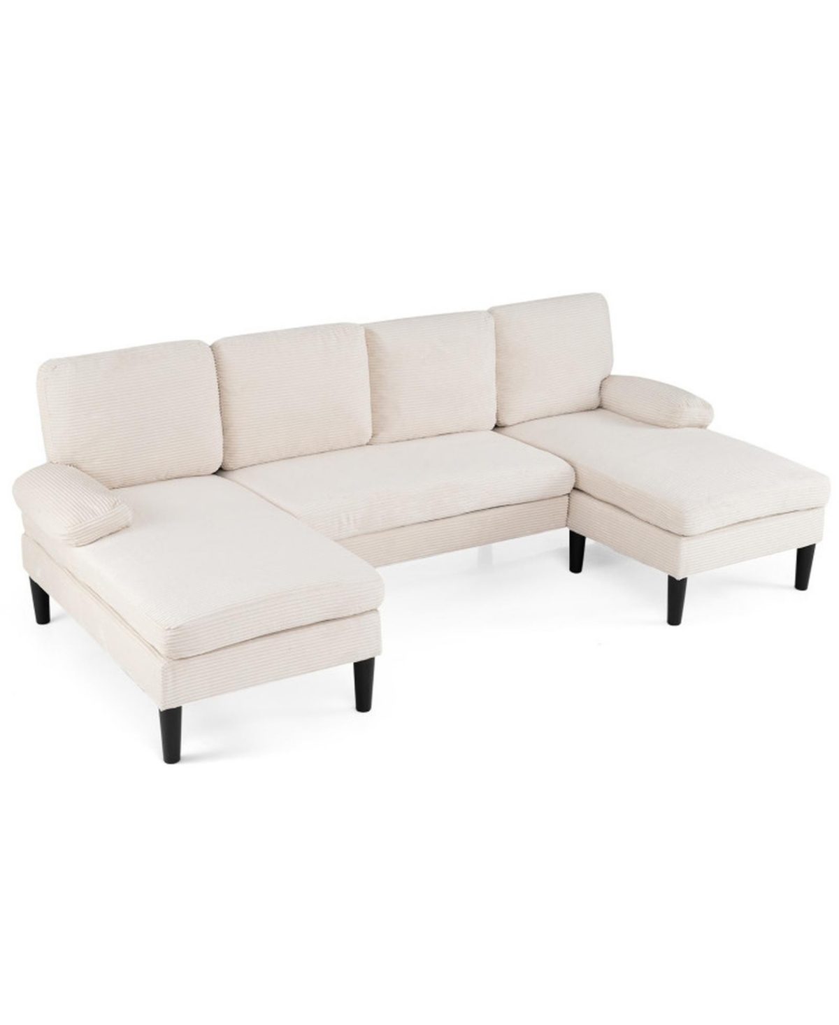 Click here for Sugift 101.5in x 49.5in x 28.5in U-Shaped Sectiona... prices