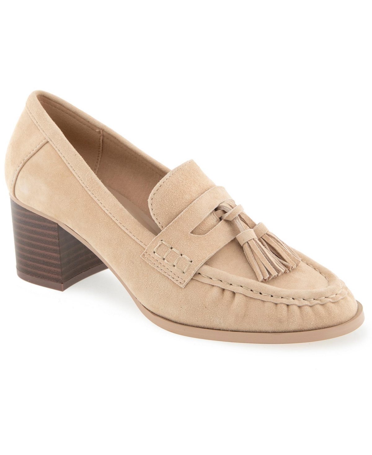 Click here for Splendid Womens Martha Heeled Loafer - Camel prices