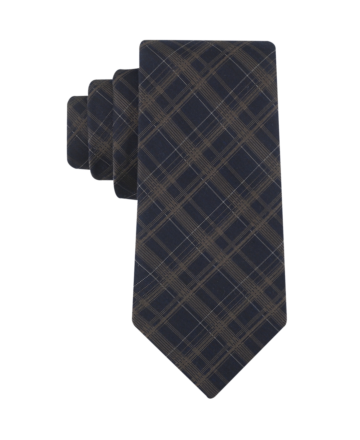 Click here for Calvin Klein Mens Willis Grid Classic Tie - Navy/B... prices