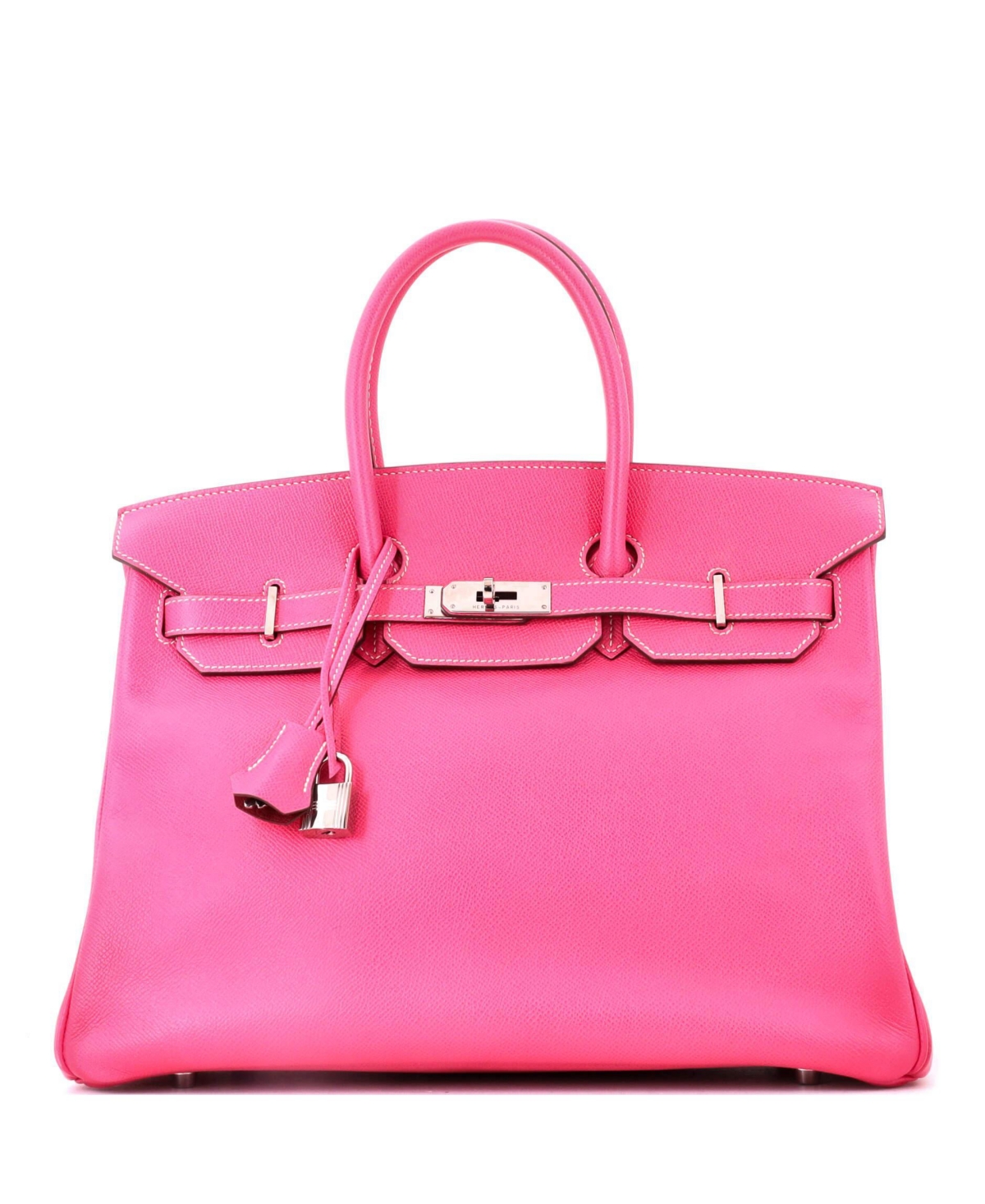 Click here for Pre-Owned Hermes Candy 35 Handbag Epsom - Pink prices