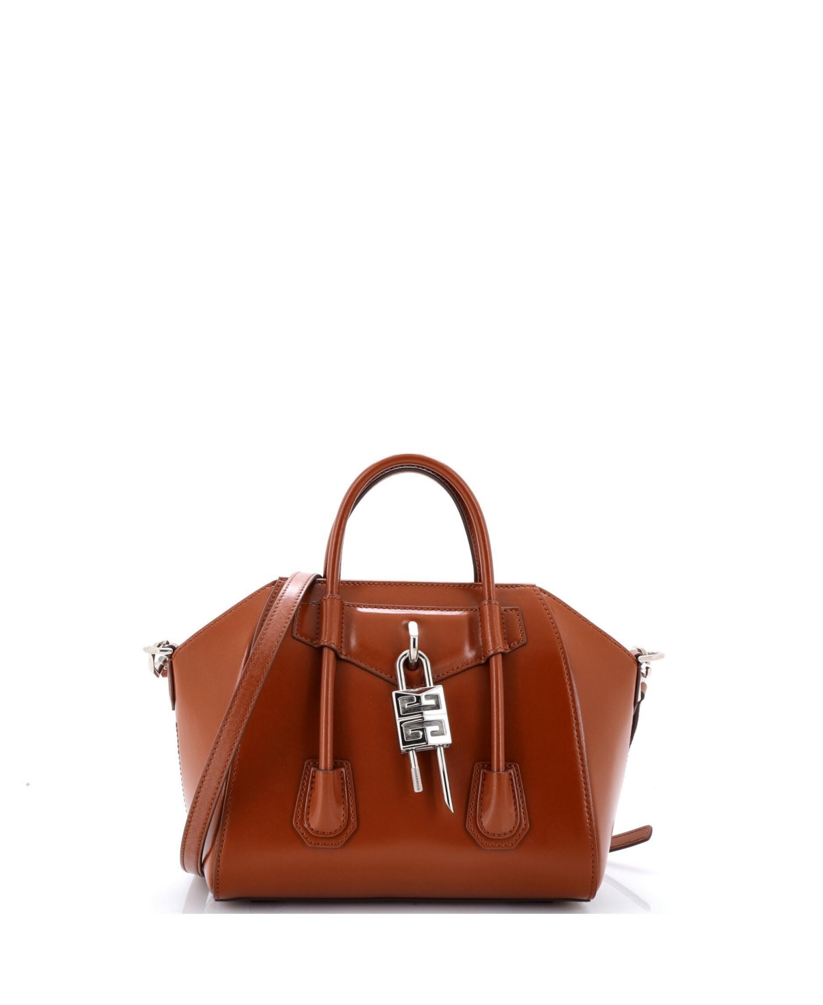 Click here for Pre-Owned Givenchy Mini Antigona Lock Bag Leather... prices