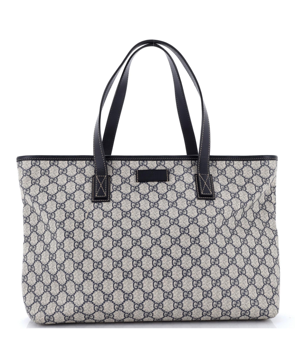 Click here for Pre-Owned Gucci Medium Plus Tote Gg Coated Canvas... prices