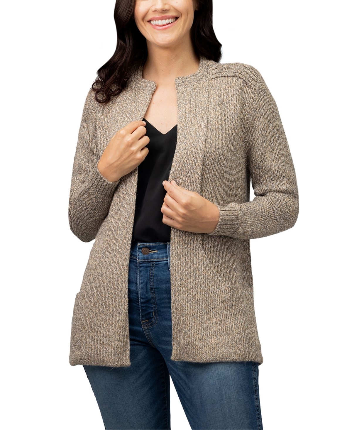 Click here for Simply Natural Linda Ebel Alpaca Sweater - Melange... prices