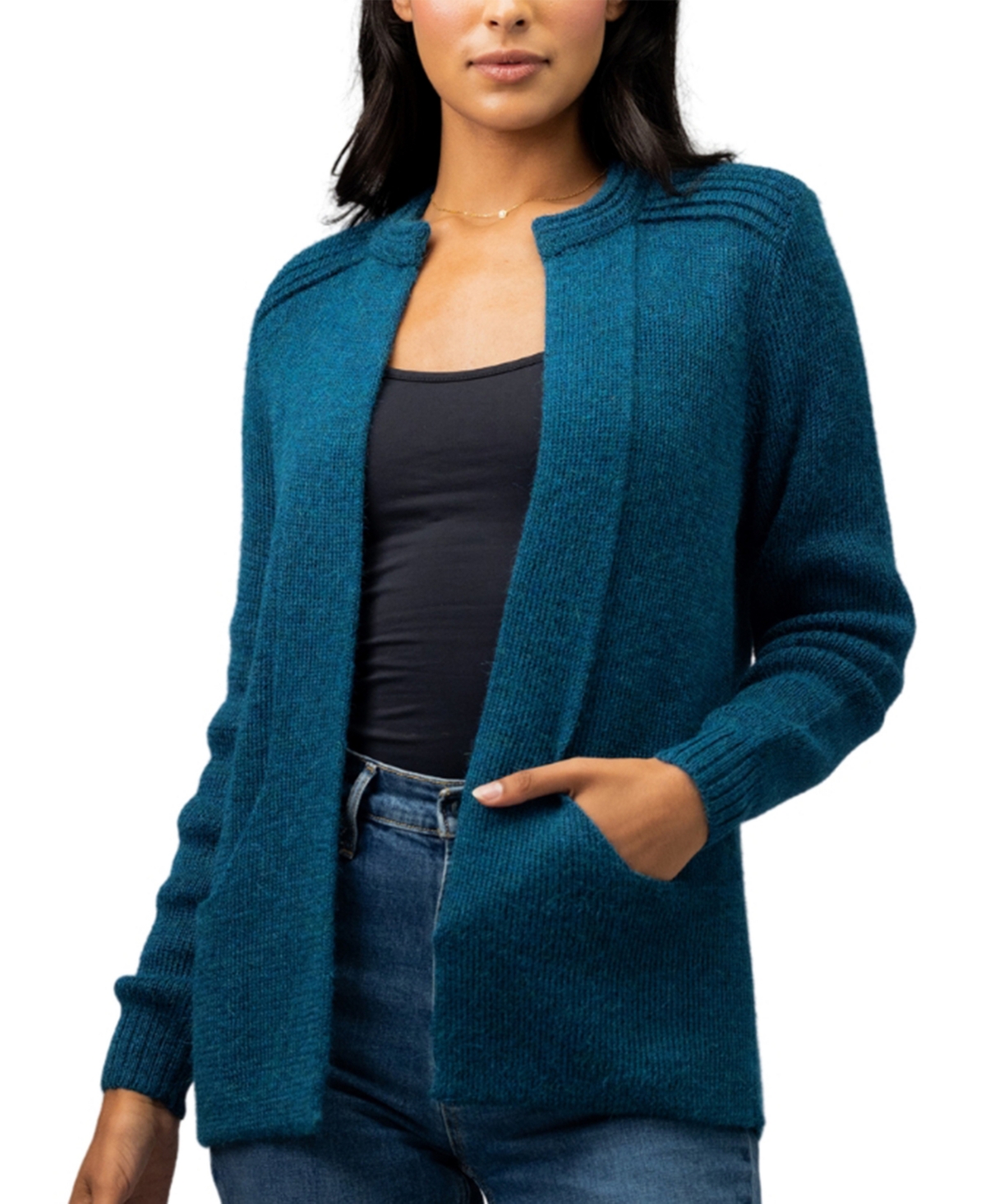 Click here for Simply Natural Linda Ebel Alpaca Sweater - Teal prices