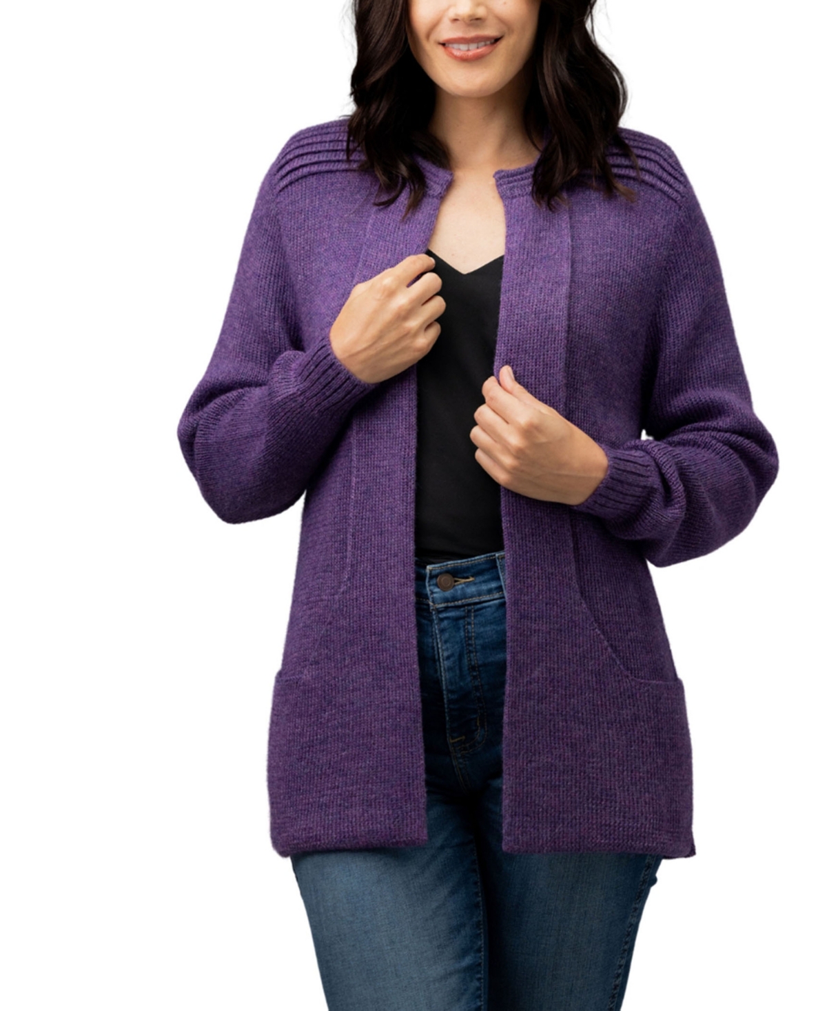 Click here for Simply Natural Linda Ebel Alpaca Sweater - Violet prices