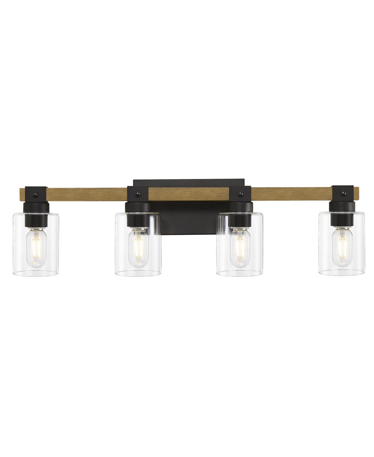 Click here for Busdays 4 Light Farmhouse Vanity Light Antique Woo... prices