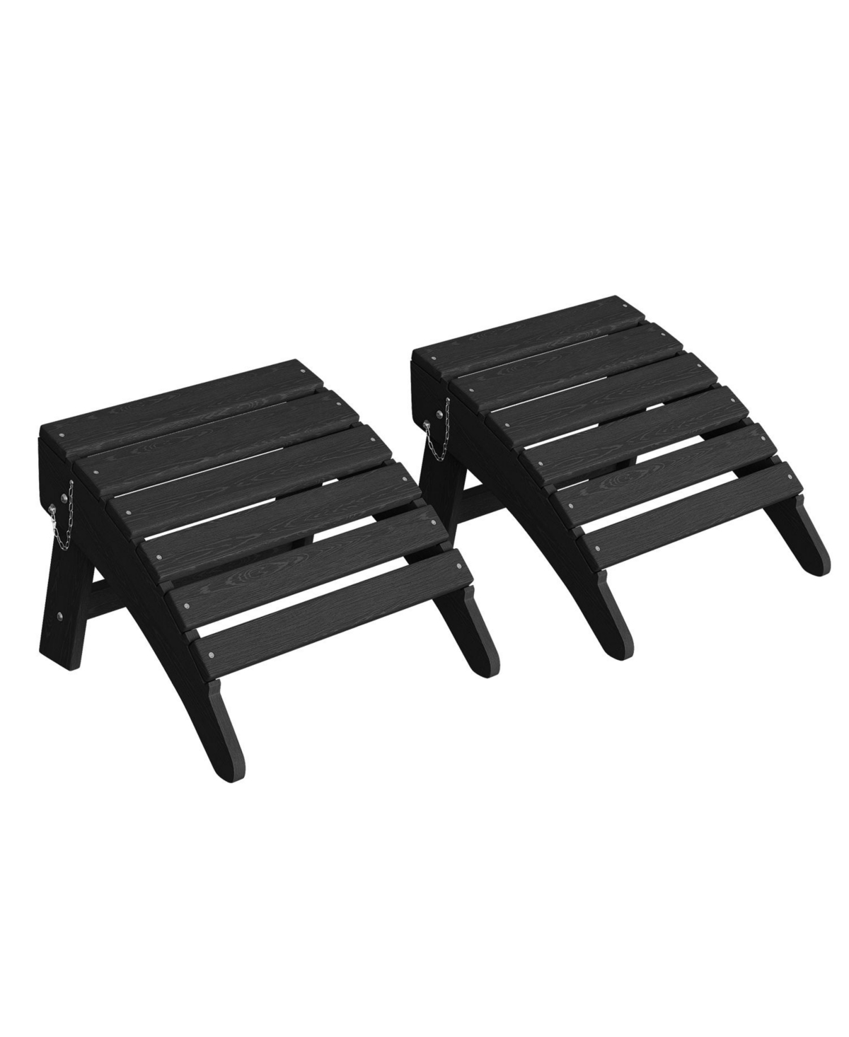 Click here for homfan 2-Pack Folding Adirondack Ottoman Hdpe Weat... prices