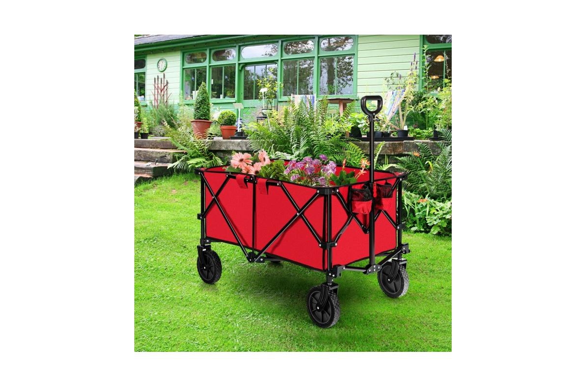 Click here for Mountaintop Outdoor Folding Wagon Cart with Adjust... prices