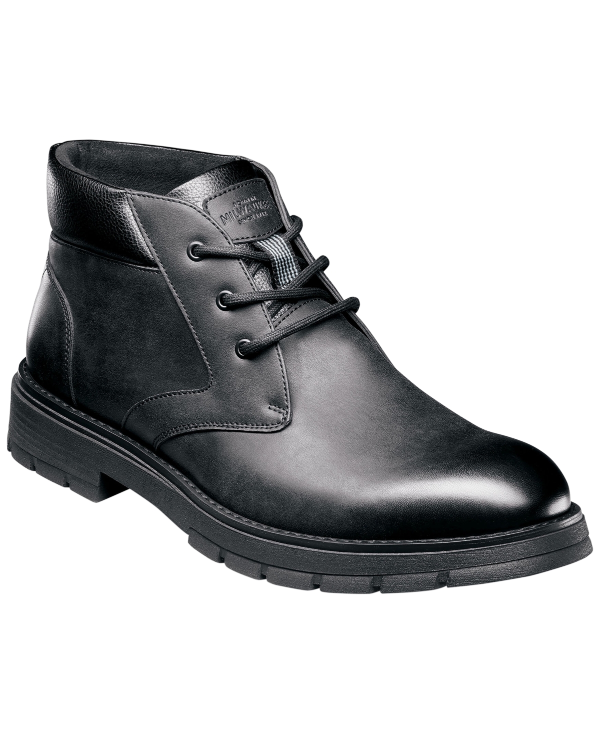 Click here for Nunn Bush Mens Brady Plain-Toe Boots - Black prices