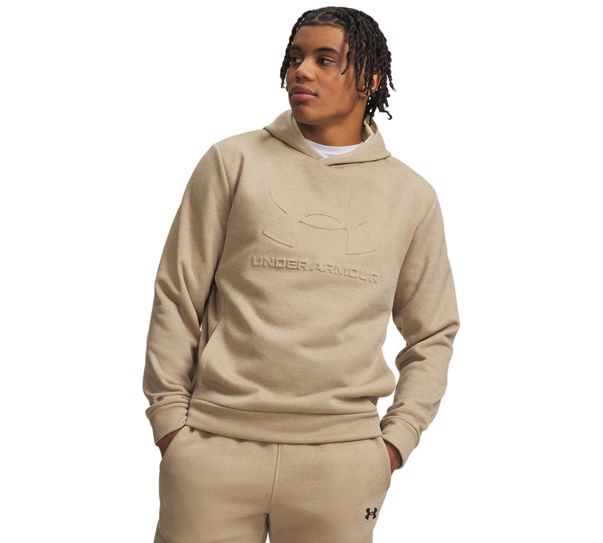 Click here for Under Armour Mens Fleece Twist Emboss Hoodie - Cit... prices