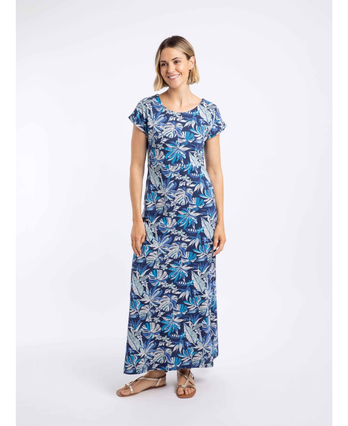 Click here for Weird Fish Womens Mirren Printed Maxi Dress - Blue... prices