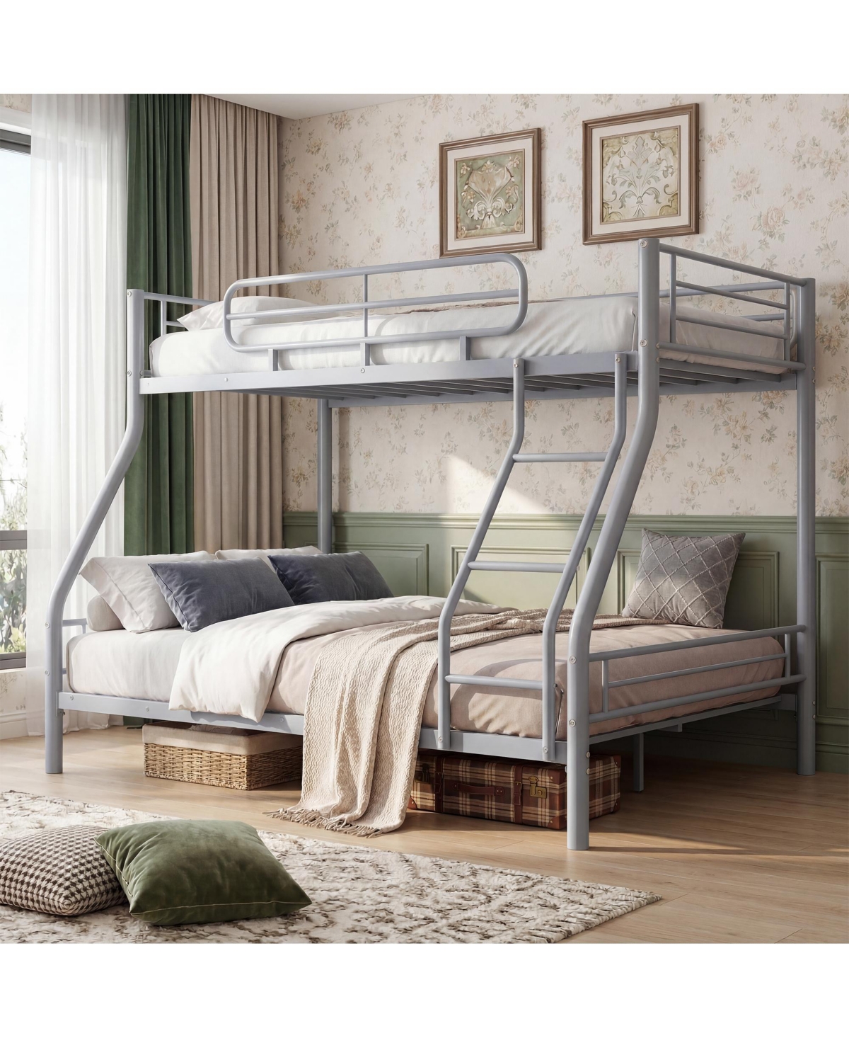 Click here for homfan Heavy Duty Twin Over Full Metal Bunk Bed  S... prices