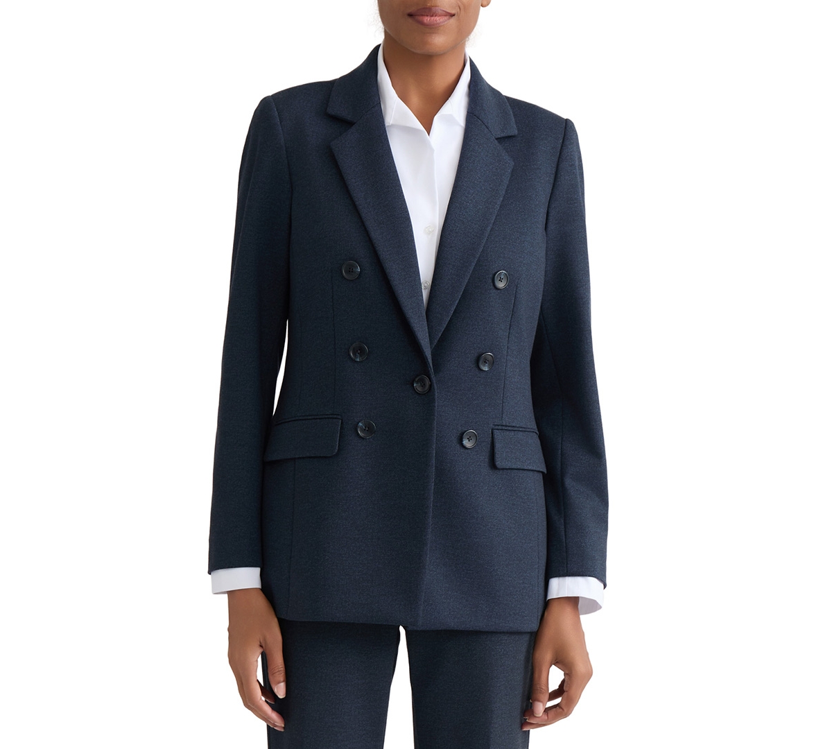 Click here for Jones New York Petite 1-Button Notch Double-Breast... prices