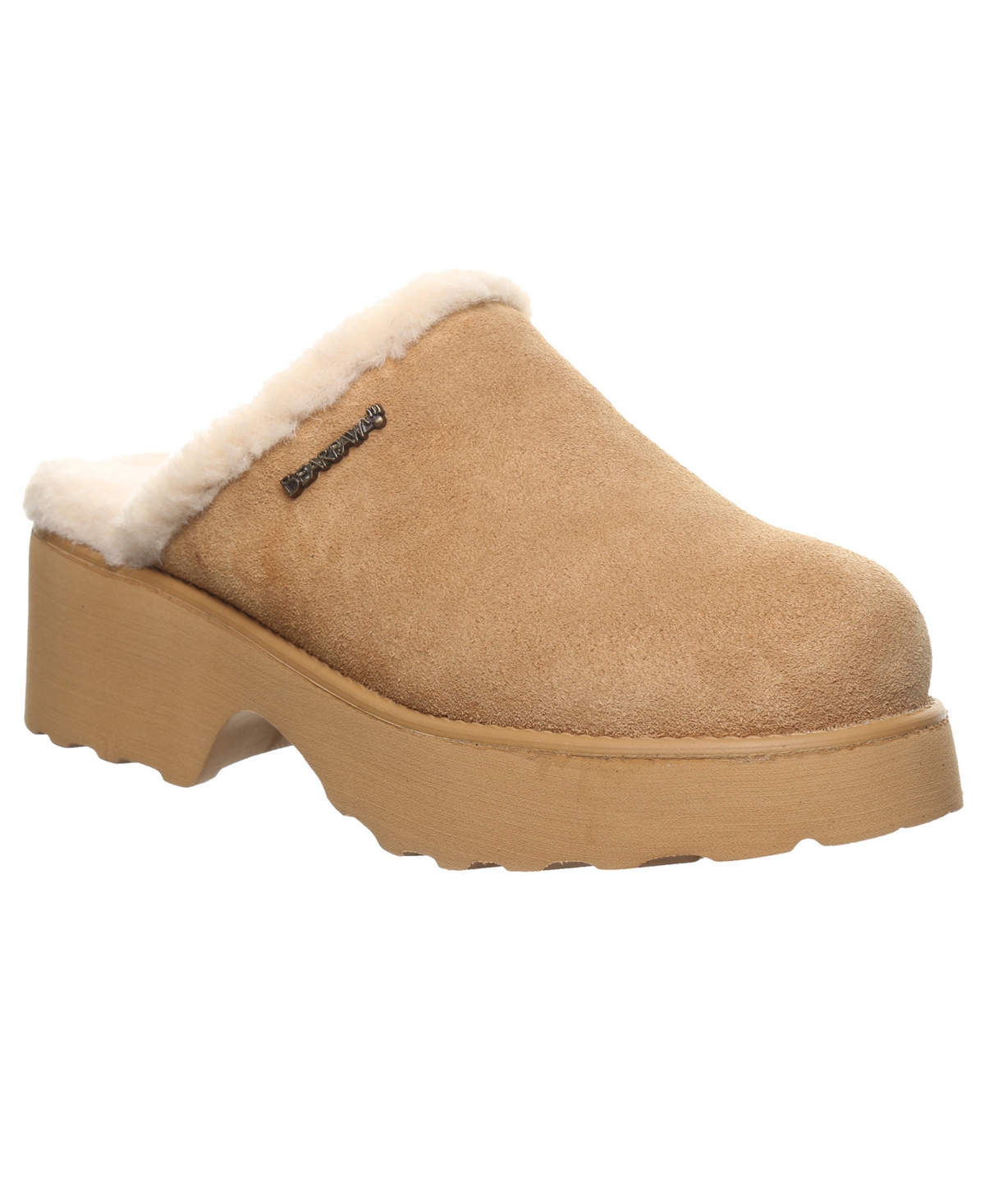 Click here for Bearpaw Womens Marnie Suede Slip-On Clogs - Iced C... prices