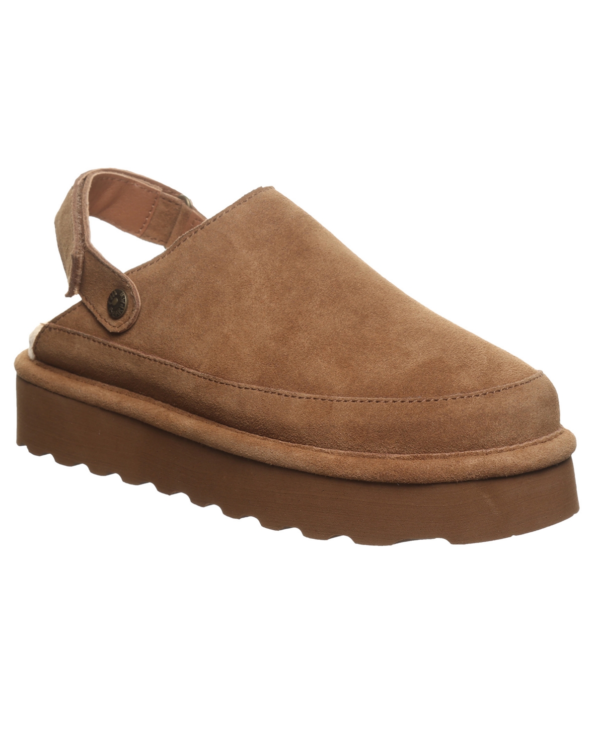 Click here for Bearpaw Womens Brooke Platform Suede Slip-On Clogs... prices